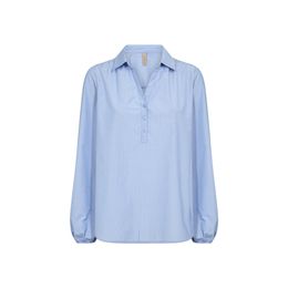soyaconcept Bluse 'Onari 1' Damen Gr&ouml;&szlig;e XL himmelblau / wei&szlig;
