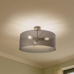 Deckenlampe Zofia, kaffeebraun, Metall, Ø 50 cm, 3-flg., E27