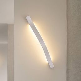 LINDBY LED-Wandleuchte Alvon, silber, Höhe 50 cm, Metall