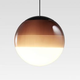 Marset LED-Hängelampe Dipping Light, Ø 30 cm, braun