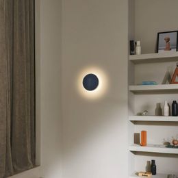 Marset LED-Wandlampe Caramel, blau, &Oslash; 38 cm, TRIAC, Glas