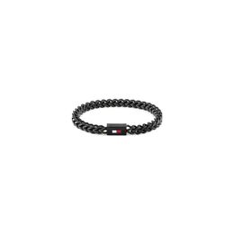 Armband Tommy Hilfiger "BRAIDED METAL BRACELETS", schwarz, blau, weiß, rot, Armbänder, 19cm, Edelstahl