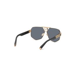 Sonnenbrille Philipp Plein "Badge", Damen, 0294, schwarz, lightgold, Sonnenbrillen