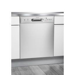 Hanseatic Unterbaugeschirrspüler "HGU6082E127735BI", Energieeffizienz: E (A-G), silber (silberfarben), B:59,8cm H:81,5cm T:57cm, Geschirrspüler