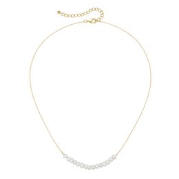 Collier Smart Jewel "mit Süßwasser-Perlen, Silber 925", gold, Halsketten, Damen, 45cm, Silber 925 (Sterlingsilber)
