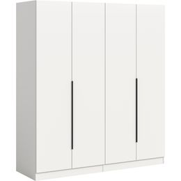 Schrank-Set Home Affaire "Skarde moderner Kleiderschrank Schlafzimmerschrank Otto´s Choice", weiß, B:160cm H:180cm T:52cm, Spanplatte, Kastenmöbel-Sets, Skarde Kleiderschrank 160 cm, 2 Kleiderstangen und 2 Böden