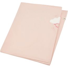 Babydecke Sterntaler "Hase Hanni", quarzrosa, B:75cm L:100cm, Baumwolle, Wohndecken