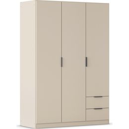 Kleiderschrank Rauch "Drehtürenschrank Schrank Garderobe Ankleide Schlafzimmer LAGOA", beige (champagner), B:136cm H:197cm T:54cm, Holzwerkstoff, Schränke, mit geräumigen Schubladen, optional mit Aufsatz MADE IN GERMANY