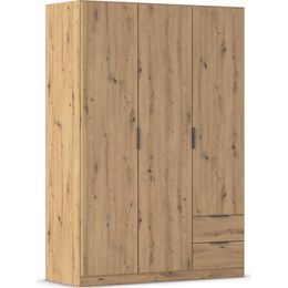 Kleiderschrank Rauch "Drehtürenschrank Schrank Garderobe Ankleide Schlafzimmer LAGOA", eiche artisan, B:136cm H:197cm T:54cm, Holzwerkstoff, Schränke, mit geräumigen Schubladen, optional mit Aufsatz MADE IN GERMANY