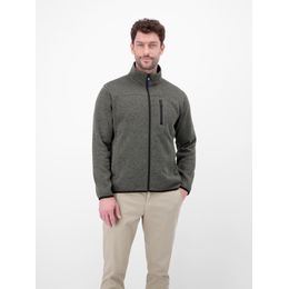 Sweatjacke Lerros "Lerros Fleecejacke für Herren - warm, leicht, urban", Herren, Gr. L, cement grau, 100% Polyester, Sweatjacken