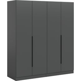 Schrank-Set Home Affaire "Skarde moderner Kleiderschrank Schlafzimmerschrank Otto´s Choice", anthrazit, B:160cm H:180cm T:52cm, Spanplatte, Kastenmöbel-Sets, Skarde Kleiderschrank 160 cm, 2 Kleiderstangen und 2 Böden