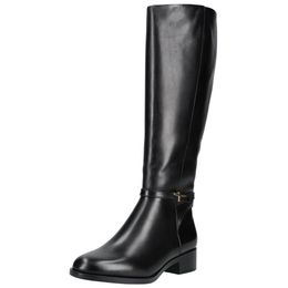 Stiefel Tamaris "Tamaris Stiefel Leder", Damen, Gr. 38, schwarz, Leder, Schuhe