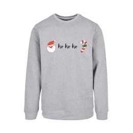 Sweatshirt F4NT4STIC "Ho ho ho Weihnachten Santa", Damen, Gr. XXL, erdgrau, Obermaterial: 50% Baumwolle, 50% Polyester, regular fit, Rundhals, ohne B&uuml;ndchen, Sweatshirts Sweatshirt, Premium Qualit&auml;t