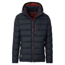 Langjacke Casamoda "Casamoda Jacke uni", Herren, Gr. L, blau (dunkelblau), 100% Polyester, Jacken
