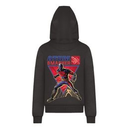 Kapuzenpullover F4NT4STIC "Black Adam Atom Smasher", Herren, Gr. L, schwarz, Obermaterial: 65% Baumwolle, 35% Polyester, slim fit, Pullover, Official Merch
