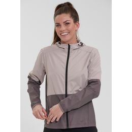 Outdoorjacke Endurance "Laufenjacke Kinthar", Damen, Gr. 42, grau (grau, grau), 100% Polyester, mehrfarbig, normal, ohne Ausschnitt, Jacken Outdoorjacke, mit wind- und wasserdichter Funktion