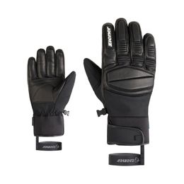 Skihandschuhe Ziener "GOMIN-Z AS glove man", Herren, Gr. 105, schwarz, Materialmix, Handschuhe
