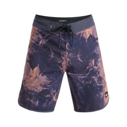 Boardshorts Quiksilver "Highline Scallop 19"", Herren, Gr. 30S, india ink, 88% Polyester, 12% Elasthan, Hosen