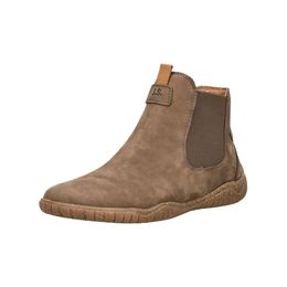 Ankleboots Josef Seibel "Josef Seibel Stiefelette Veloursleder", Damen, Gr. 38, taupe, Veloursleder, Schuhe