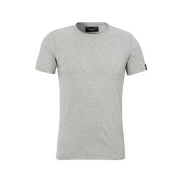 T-Shirt Replay, Herren, Gr. M, grau (light grau melange), Jersey, Obermaterial: 100% Baumwolle, unifarben, regular fit, Rundhals, Shirts T-Shirt