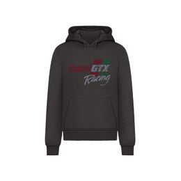 Kapuzenpullover F4NT4STIC "Castrol Vintage Distressed GTX Racing", Herren, Gr. L, schwarz, Obermaterial: 65% Baumwolle, 35% Polyester, slim fit, Pullover, Official Merch