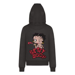 Kapuzenpullover F4NT4STIC "Betty Boop Faded Graphic", Herren, Gr. L, schwarz, Obermaterial: 65% Baumwolle, 35% Polyester, slim fit, Pullover, Official Merch