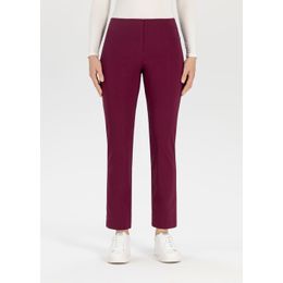 Schlupfhose Stehmann "Ina", Damen, Gr. 38, N-Gr, beet rot, Web, Obermaterial: 76% Viskose, 21% Polyamid, 3% Elasthan, Basic, Basic schmal knöchellang, Hosen, Sommerhose, innen wärmend angeraut
