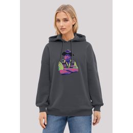 Kapuzenpullover F4NT4STIC "TV Times Benny Hill In Character 1989 Pop Art", Damen, Gr. XS, off schwarz, Obermaterial: 80% Baumwolle, 20% Polyester, oversize, Pullover, Premium Qualität