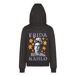 Kapuzenpullover F4NT4STIC "Frida Kahlo Star Graphic", Herren, Gr. L, schwarz, Obermaterial: 65% Baumwolle, 35% Polyester, slim fit, Pullover, Official Merch
