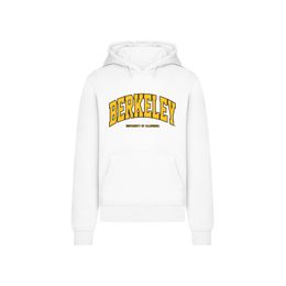 Kapuzenpullover F4NT4STIC "Berkeley University of California Arch", Herren, Gr. L, weiß, Obermaterial: 65% Baumwolle, 35% Polyester, slim fit, Pullover, Official Merch