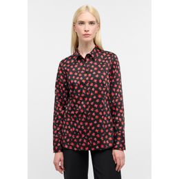 Hemdbluse Eterna "REGULAR FIT", Damen, Gr. 34, schwarz, 100% Baumwolle, normal, Blusen, EASY IRON (bügelleicht)