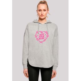 Kapuzenpullover F4NT4STIC "Unabhängige Frau Not Your Babe Frauentag", Damen, Gr. XL, grau, Obermaterial: 100% Baumwolle, oversize, Pullover, Premium Qualität