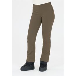 ENDURANCE ATHLECIA Softshellhose ATHLECIA "Vikki", Damen, Gr. 34, EURO-Größen, grün (olivgrün), 82% Polyamid, 18% Elasthan, unifarben, lang, Hosen, mit DWR-Treatment