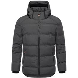 Steppjacke STONE HARBOUR "Gavriloo XX", Herren, Gr. L (52), anthrazit, Obermaterial: 100% Polyester; Innenfutter: 100% Polyester; Wattierung: 100% Polyester; Ärmelfutter: 100% Polyester, gerade hüftbedeckend, hoch geschlossener Ausschnitt, Ärmel ohne Ärmelschlitz Rippbündchen, Jacken, Gesteppte Winterjacke mit abnehmbarer Kapuze