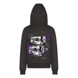 Kapuzenpullover F4NT4STIC "E.T. Unisex Kiss", Herren, Gr. L, schwarz, Obermaterial: 65% Baumwolle, 35% Polyester, slim fit, Pullover, Official Merch