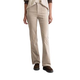 Marc O'Polo 5-Pocket-Hose MARC O'POLO "aus Organic Cotton Stretch", Damen, Gr. 27, Länge 30, chalky mauve, Obermaterial: 98% Baumwolle, 2% Leder, unifarben, ausgestellt normal, Hosen