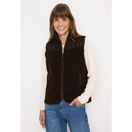 Steppweste Cecil, Damen, Gr. L (42), tartufo braun, Stoff, teddy Obermaterial: 100% Polyester; Softshell: 100% Polyester; Futter: 100% Polyester, unifarben, normal normal, hoch geschlossener Ausschnitt, Westen, mit Stehkragen