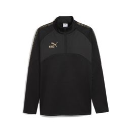 Sweatjacke Puma "KING Fußball-Trainingsoberteil Winter Herren", Herren, Gr. L, schwarz gold, Füllung: 100% Polyester; Ärmel: 100% Polyester; Vorderer Einsatz: 100% Polyester; Hinterer Einsatz: 100% Polyester, Sweatjacken