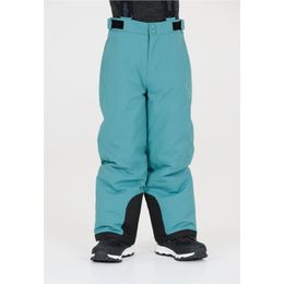 Skihose ZIGZAG "Provo", M&auml;dchen, Gr. 98, EURO-Gr&ouml;&szlig;en, blau (aquablau), 100% Polyester, unifarben, lang, Hosen Skihose, mit 10.000 mm Wassers&auml;ule