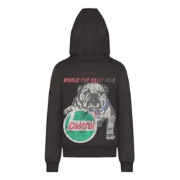 Kapuzenpullover F4NT4STIC "Castrol 1970", Herren, Gr. L, schwarz, Obermaterial: 65% Baumwolle, 35% Polyester, slim fit, Pullover Kapuzenpullover, Official Merch