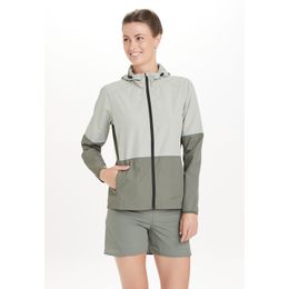 Outdoorjacke Endurance "Laufenjacke Kinthar", Damen, Gr. 34, grau (hellgrau), 100% Polyester, mehrfarbig, normal, ohne Ausschnitt, Jacken, mit wind- und wasserdichter Funktion