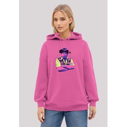 Kapuzenpullover F4NT4STIC "TV Times Benny Hill In Character 1989 Pop Art", Damen, Gr. XS, hyper pink, Obermaterial: 80% Baumwolle, 20% Polyester, oversize, Pullover, Premium Qualität
