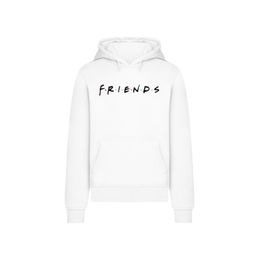 Kapuzenpullover F4NT4STIC "Friends Logo", Herren, Gr. L, weiß, Obermaterial: 65% Baumwolle, 35% Polyester, slim fit, Pullover, Official Merch