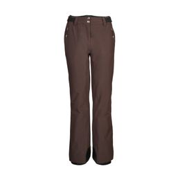 Skihose Killtec "KSW 311 WMN SKI PNTS", Damen, Gr. 36, Normalgrößen, dunkelbraun, Oberstoff: 92% Polyester, 8% Elasthan, Futter: 100% Polyester, Füllung: 100% Polyester (recycelt), Hosen, Wasserdichte, atmungsaktive Skihose mit Schneefang und Kantenschutz