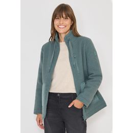 Fellimitatjacke Cecil, Damen, Gr. L (42), ice hill grün, Stoff, Obermaterial: 100% Polyester; Softshell: 100% Polyester; Futter: 100% Polyester, unifarben, normal normal, hoch geschlossener Ausschnitt, Bündchen, Jacken, mit Stehkragen