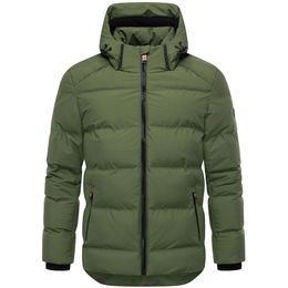 Steppjacke STONE HARBOUR "Gavriloo XX", Herren, Gr. L (52), olivgrün, Obermaterial: 100% Polyester; Innenfutter: 100% Polyester; Wattierung: 100% Polyester; Ärmelfutter: 100% Polyester, gerade hüftbedeckend, hoch geschlossener Ausschnitt, Ärmel ohne Ärmelschlitz Rippbündchen, Jacken, Gesteppte Winterjacke mit abnehmbarer Kapuze