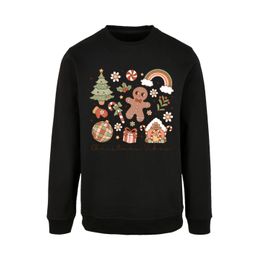 Sweatshirt F4NT4STIC "Weihnachten Vibes Cozy Cute Winter", Damen, Gr. L, schwarz, Obermaterial: 50% Baumwolle, 50% Polyester, regular fit, Rundhals, ohne Bündchen, Sweatshirts, Premium Qualität