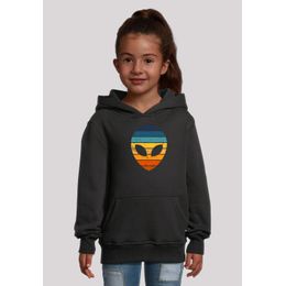 Kapuzenpullover F4NT4STIC "Alien Sonnenuntergang Retro", Jungen, Gr. 110/116, schwarz, Obermaterial: 65% Baumwolle, 35% Polyester, relaxed fit, Pullover, Premium Qualität