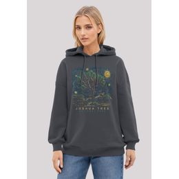 Kapuzenpullover F4NT4STIC "US National Parks Joshua Tree Oil On Canvas Style", Damen, Gr. S, off schwarz, Obermaterial: 80% Baumwolle, 20% Polyester, oversize, Pullover Kapuzenpullover, Premium Qualität