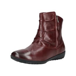Stiefelette Josef Seibel "Josef Seibel Stiefelette Leder", Damen, Gr. 37, bordeaux, Leder, Schuhe